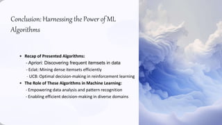 Apriori-Eclat-Upper-Confidence-Bound-in-Machine-Learning.pptx