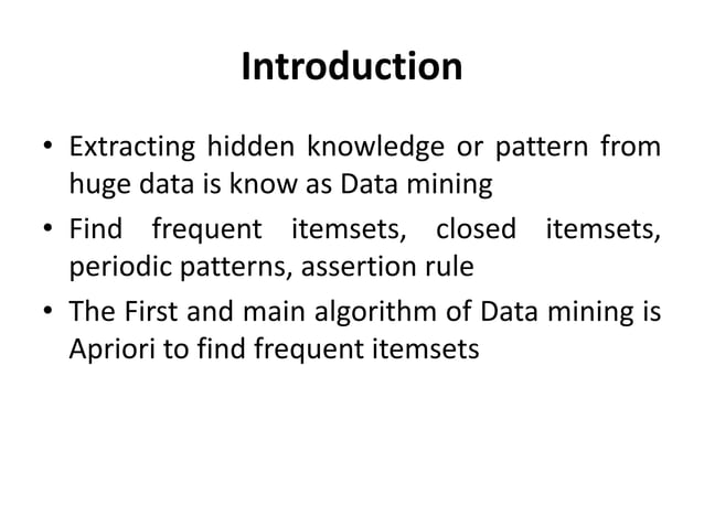 Apriori Algorithm Pptx Databases Computer Software And Applications