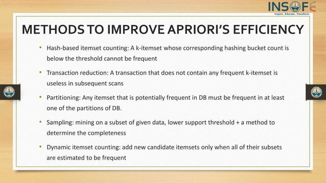 Apriori Algorithm Pptx Databases Computer Software And Applications