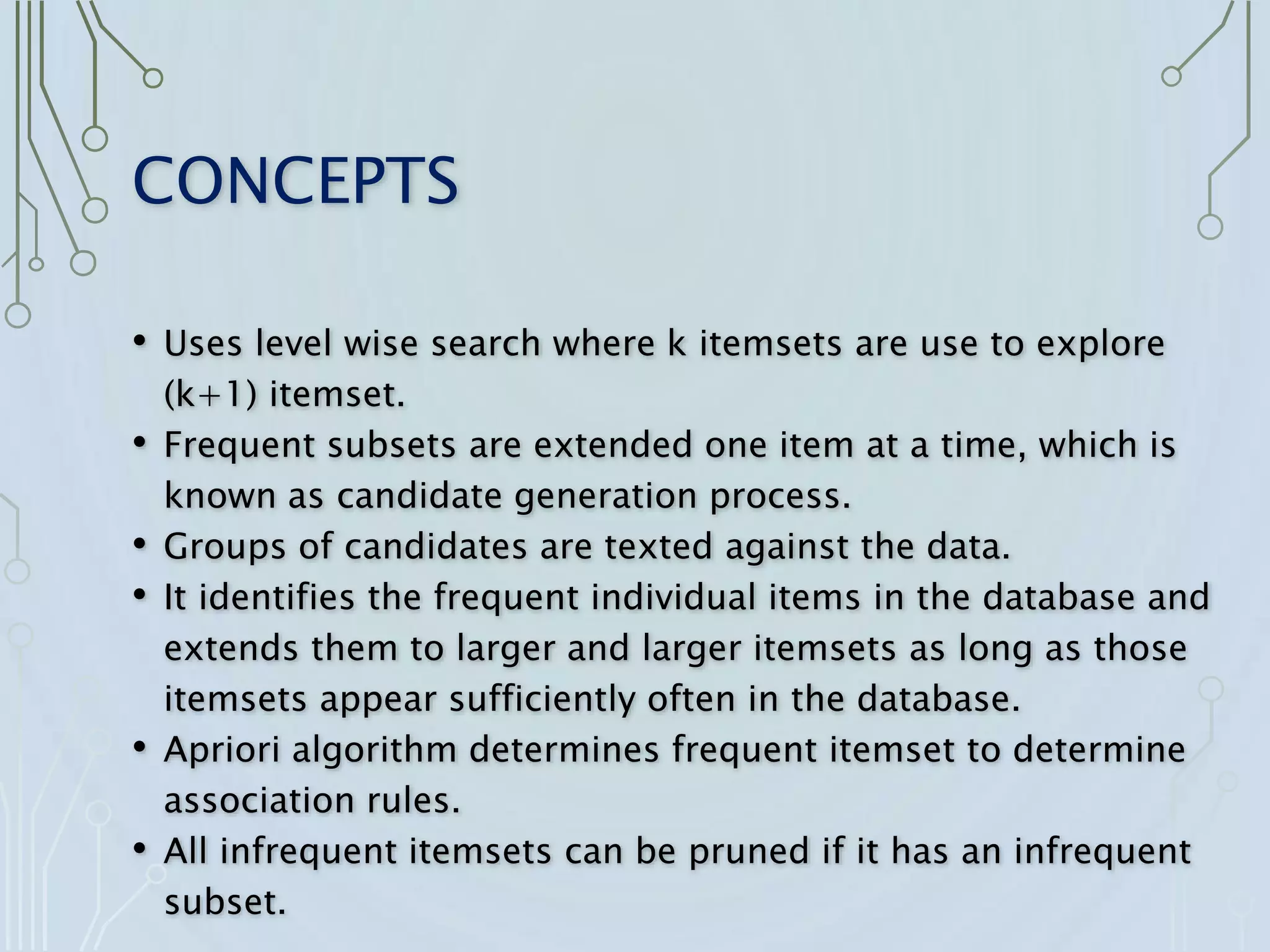 Apriori algorithm | PPTX