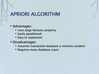 Apriori algorithm | PPTX