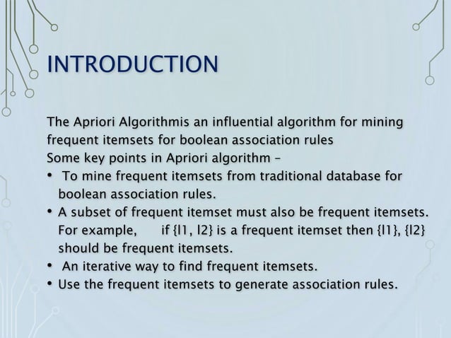 Apriori algorithm | PPT