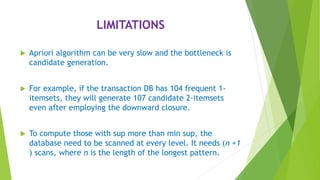 Apriori algorithm | PPT
