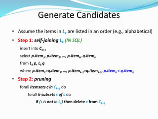 Apriori algorithm | PPTX