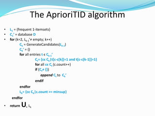 Apriori algorithm | PPTX