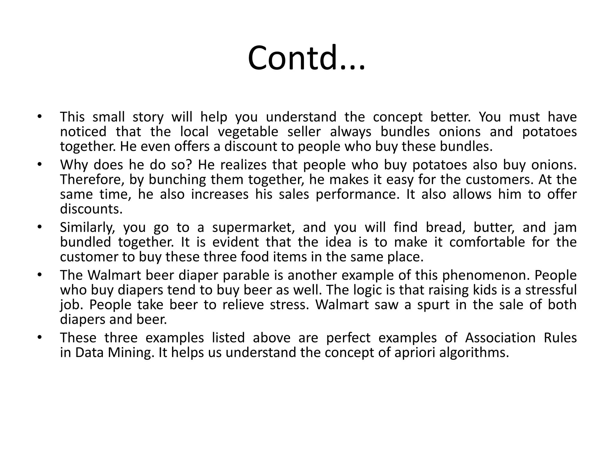 Apriori algorithm | PPTX