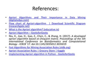 Apriori algorithm | PPTX