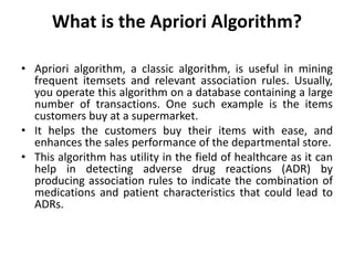 Apriori algorithm | PPTX