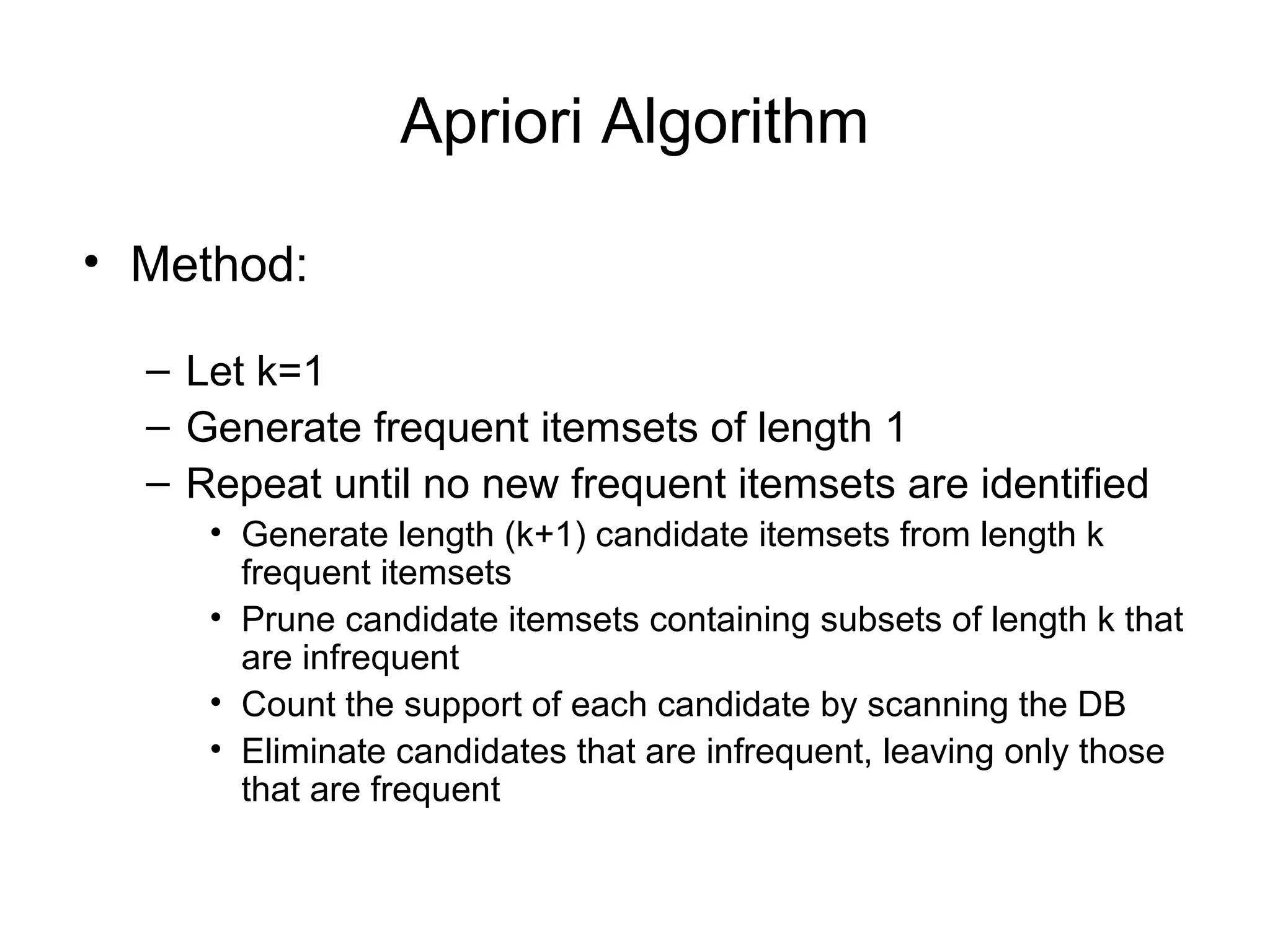 Apriori And Eclat Algorithm In Association Rule Mining Ppt