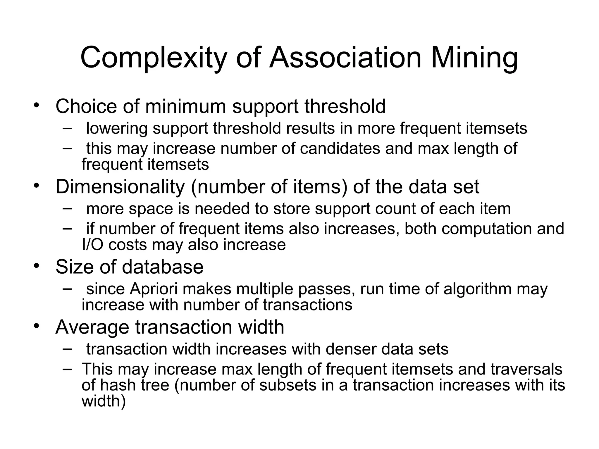 Apriori and Eclat algorithm in Association Rule Mining | PPT