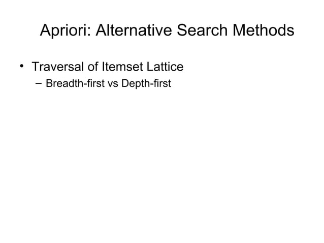Apriori and Eclat algorithm in Association Rule Mining | PPT