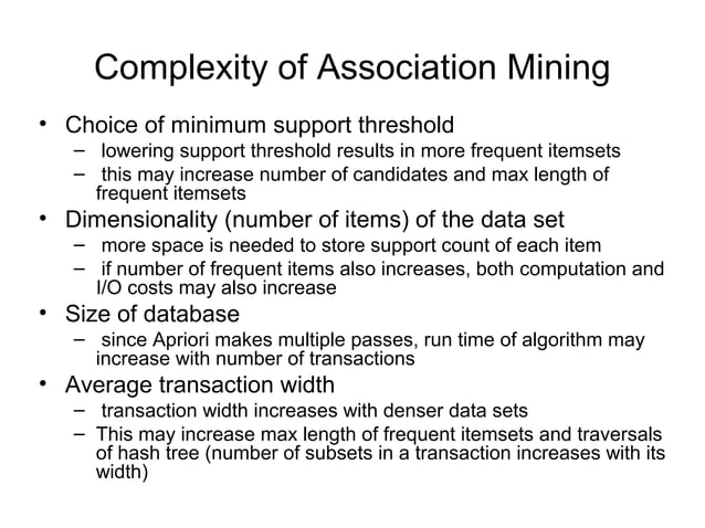 Apriori And Eclat Algorithm In Association Rule Mining Ppt