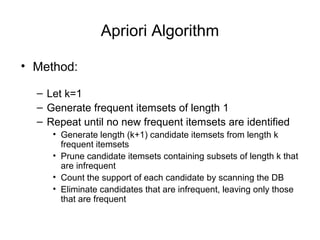 Apriori and Eclat algorithm in Association Rule Mining | PPT