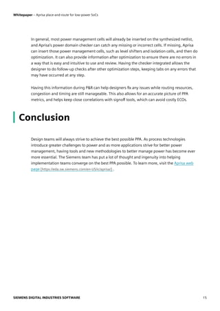 Aprisa place-and-route for low-power SoCs.pdf