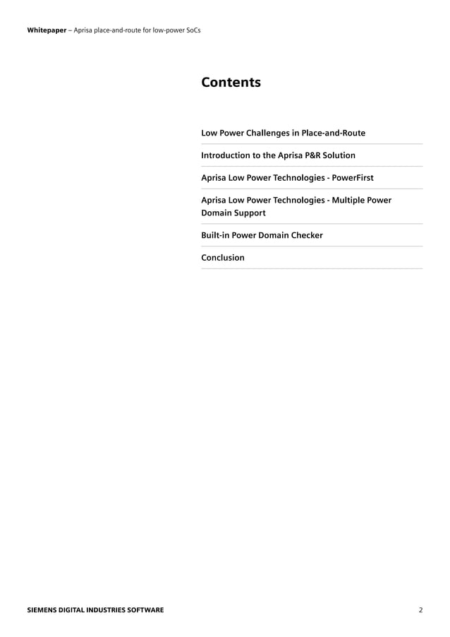 Aprisa place-and-route for low-power SoCs.pdf | Computer Software and Applications | Computing