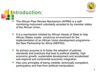The African Peer Review Mechanisms Process | PPT