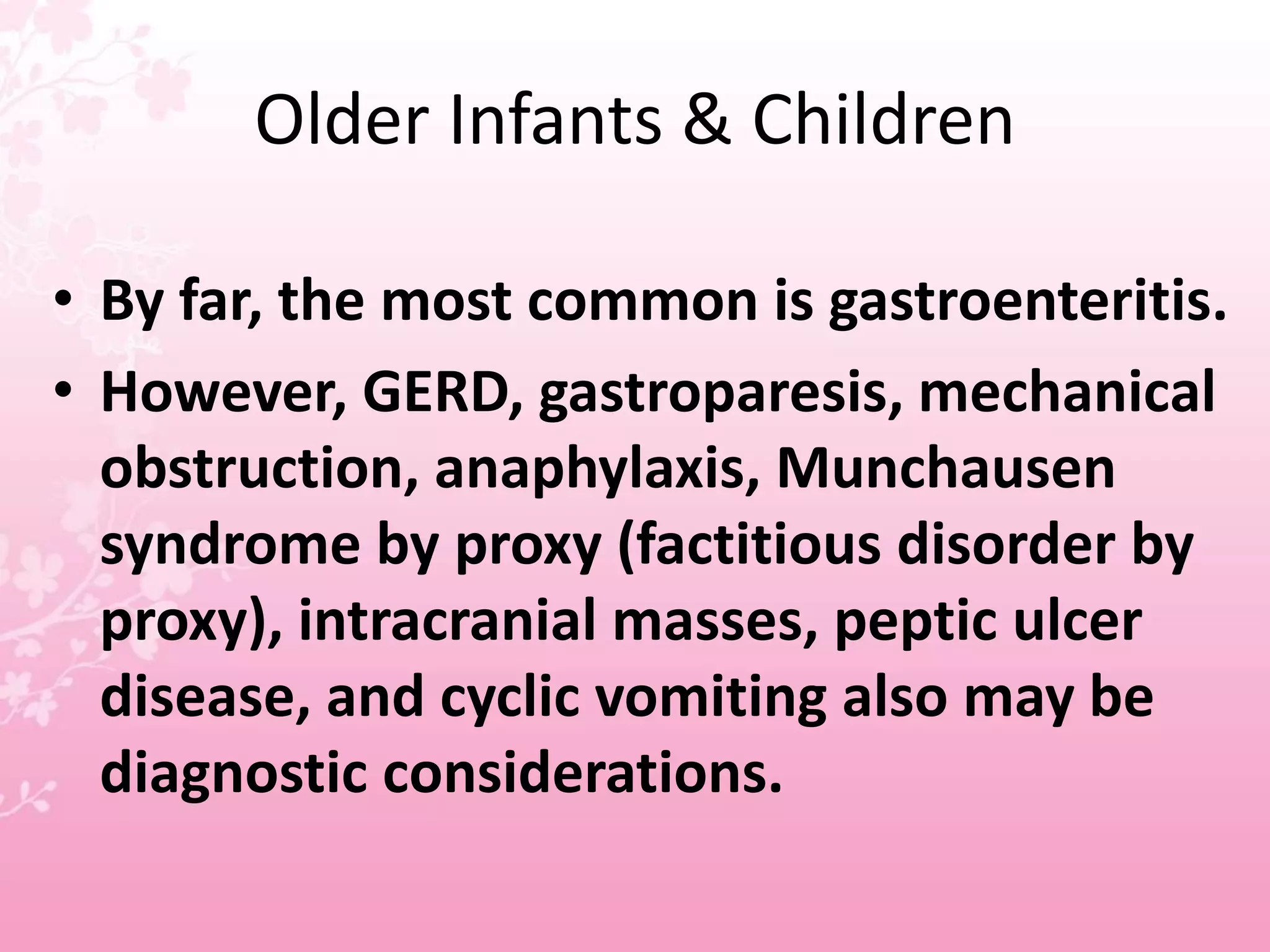 Aproach to child with vomiting | PPTX
