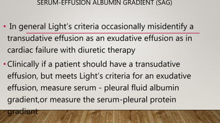 Aproach To Diagnosis of Pleural Effusion | PPTX