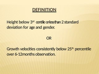 An aproach to a short stature patient ppt | PPTX