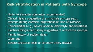 Aproach to syncope | PPT