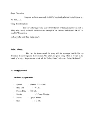 2014 IEEE DOTNET DATA MINING PROJECT A probabilistic approach to string transformation | PDF