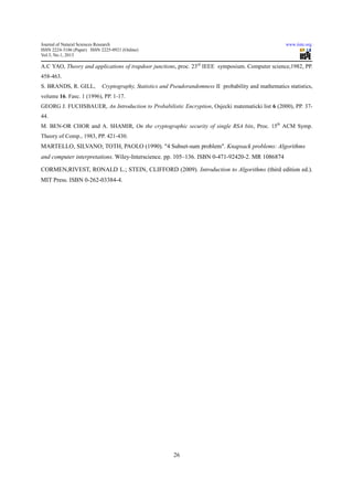 A probabilistic data encryption scheme (pdes) | PDF | Programming Languages | Computing