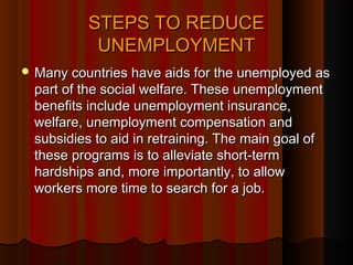 unemployment | PPT