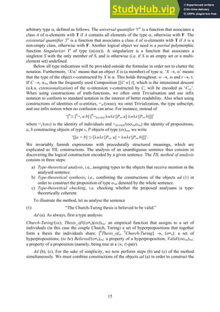 A Procedural Interpretation Of The Church-Turing Thesis | PDF