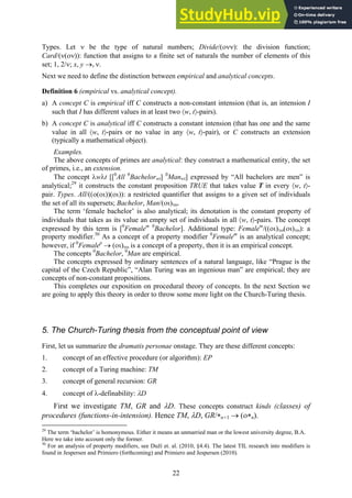 A Procedural Interpretation Of The Church-Turing Thesis | PDF