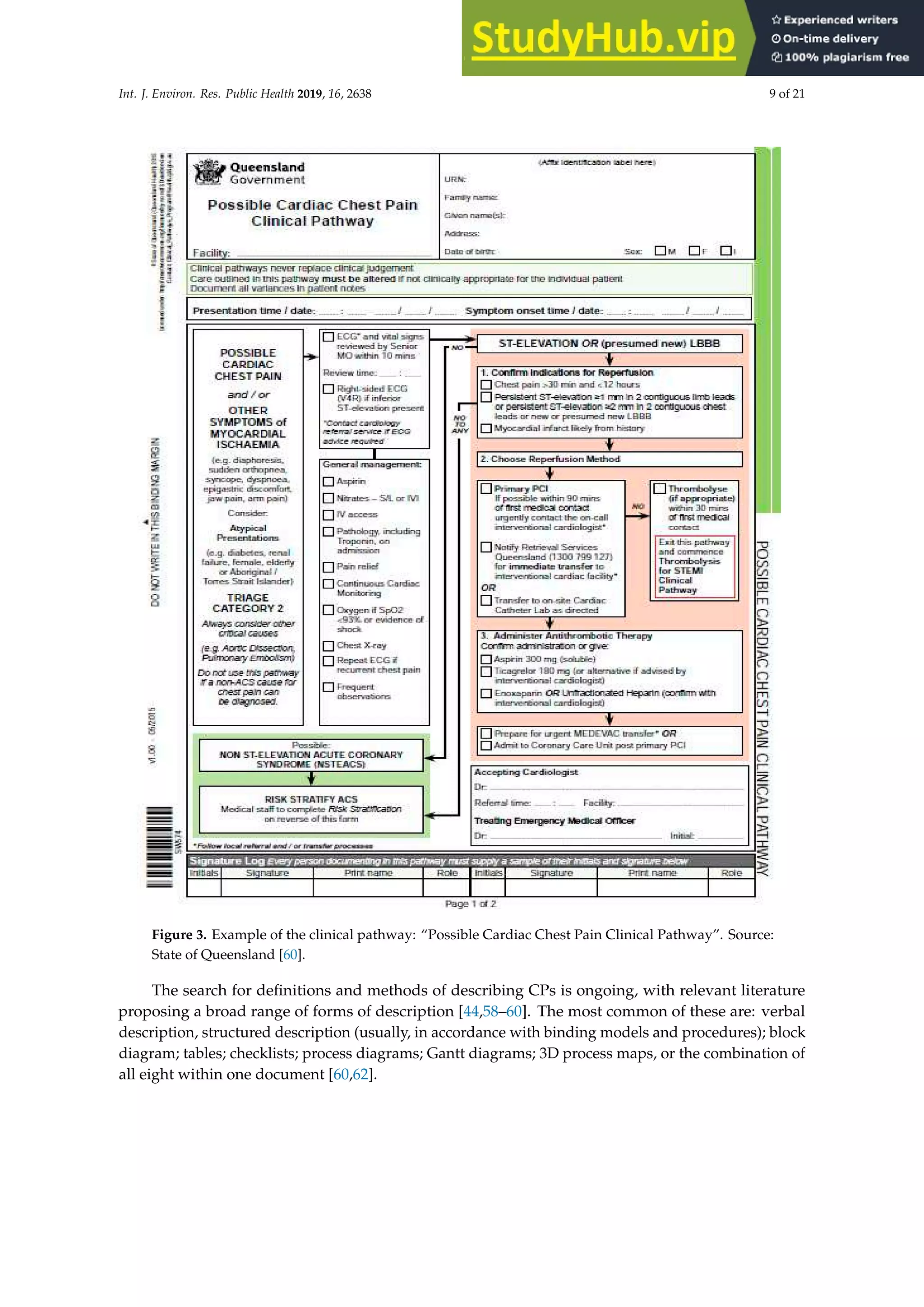 A Process-Centered Approach to the Description of Clinical Pathways ...