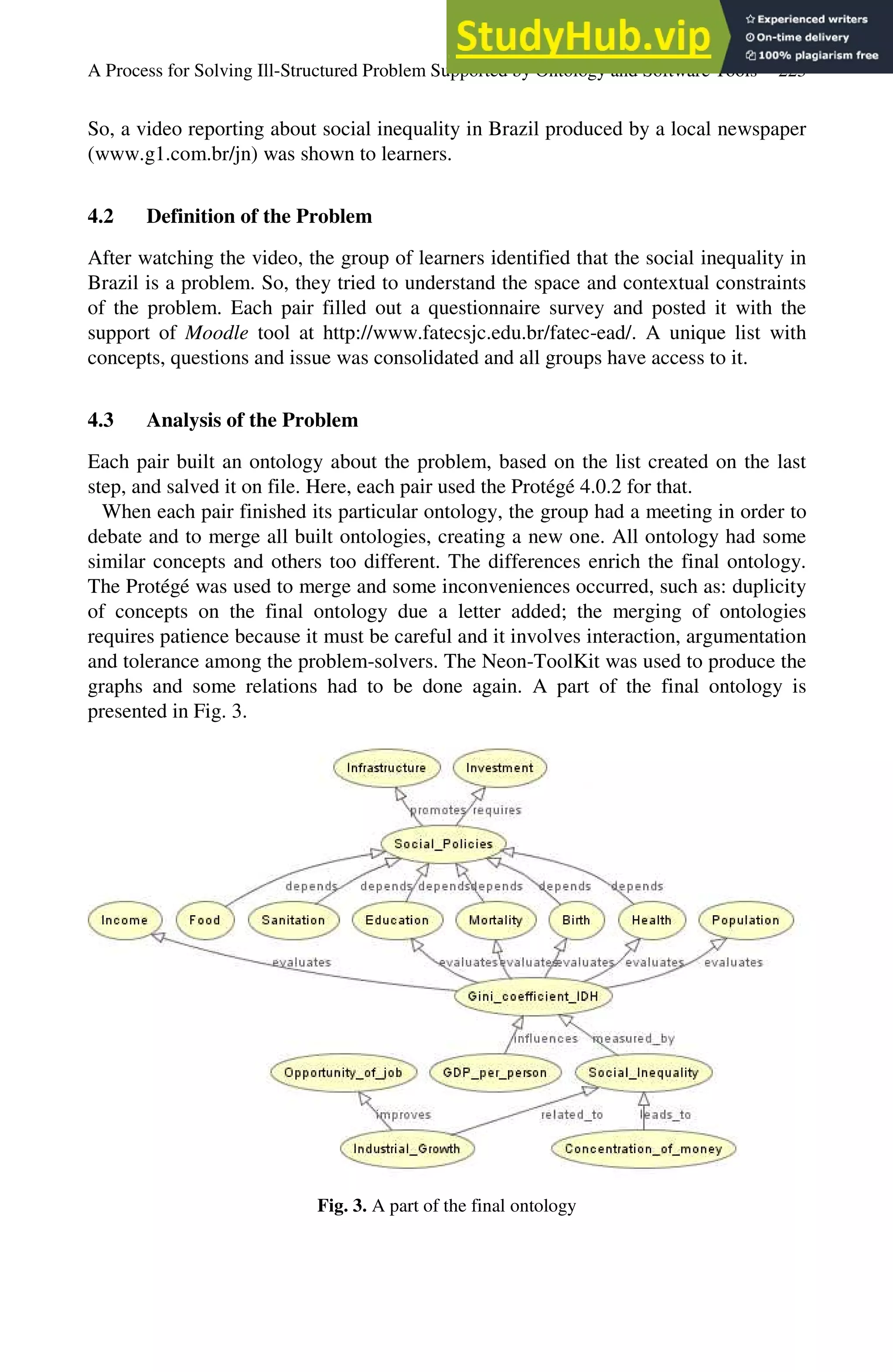 A Process For Solving Ill-Structured Problem Supported By Ontology And Software Tools | PDF