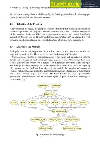 A Process For Solving Ill-Structured Problem Supported By Ontology And Software Tools | PDF