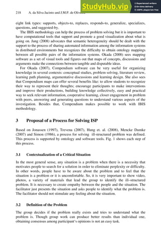 A Process For Solving Ill-Structured Problem Supported By Ontology And ...