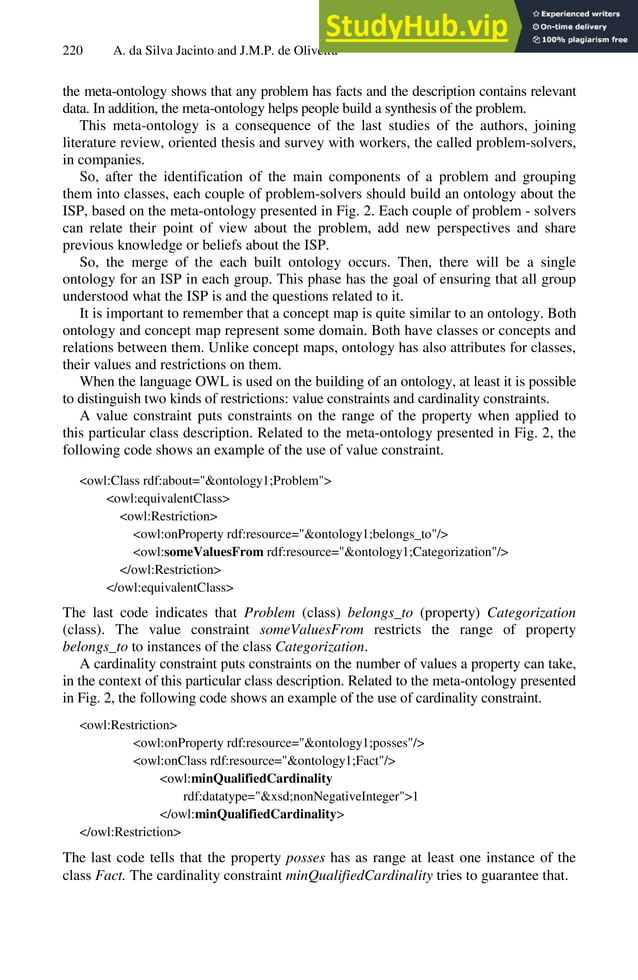 A Process For Solving Ill-Structured Problem Supported By Ontology And Software Tools | PDF ...