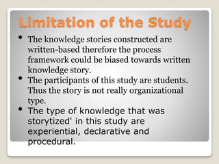 A process framework to capture tacit knowledge using storytelling | PPTX