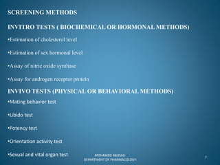 Aprodiasic screening methods | PPTX