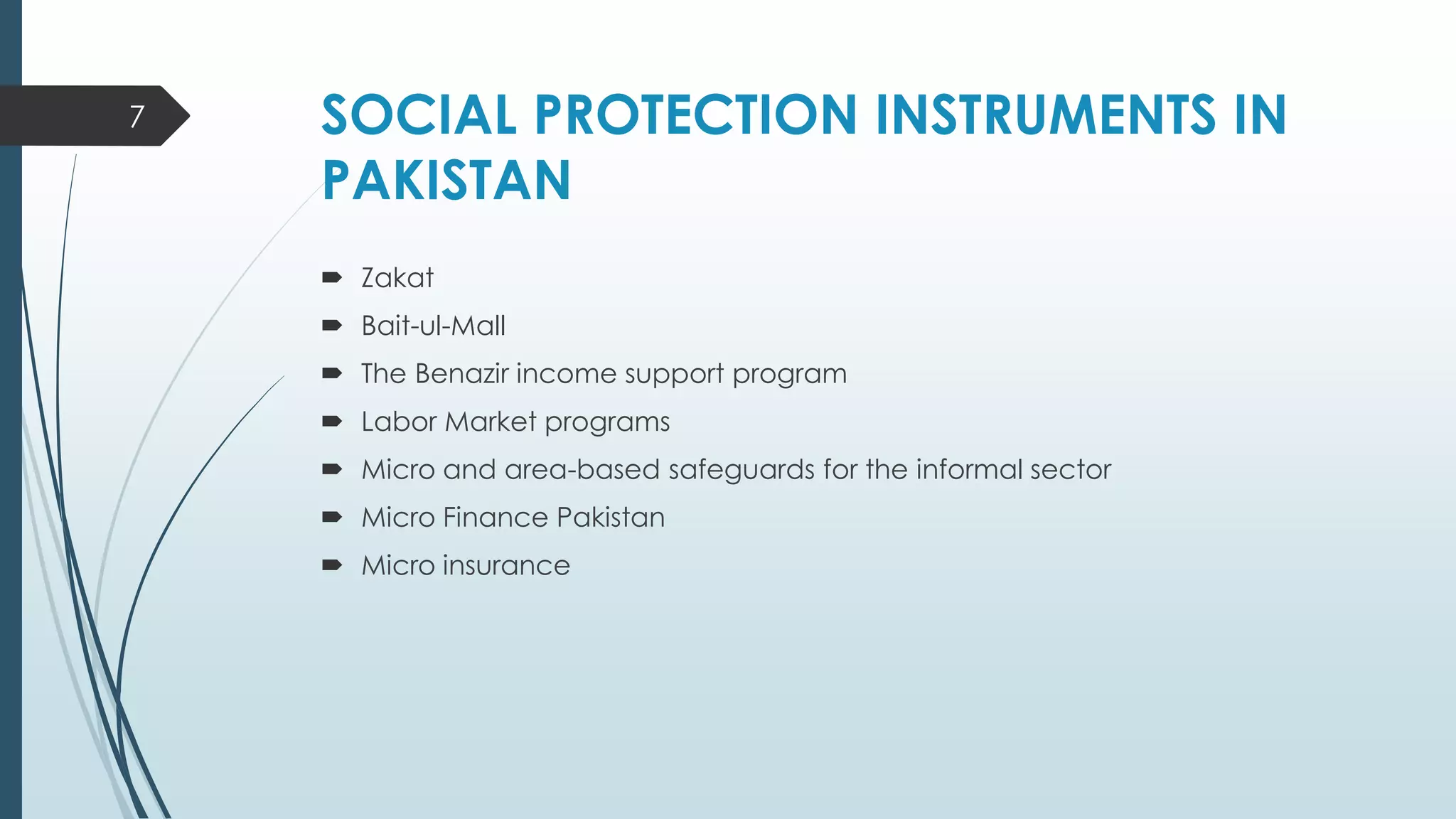 A profile of social protection in pakistan | PPTX