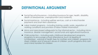 A profile of social protection in pakistan | PPTX