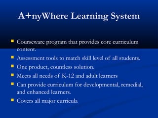 A+ program | PPT | Education