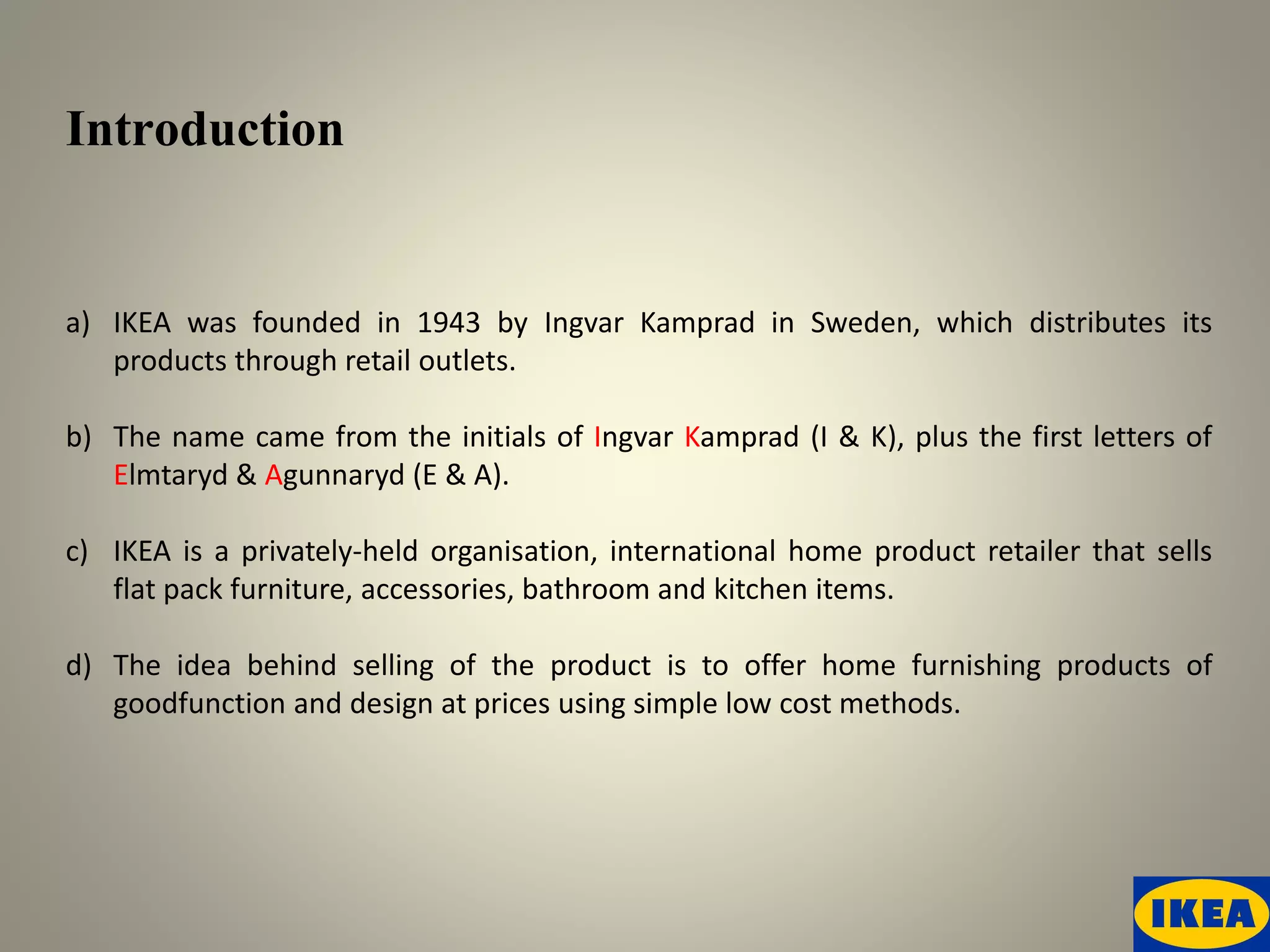 A project of IKEA | PPTX