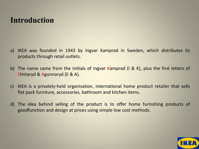 A project of IKEA | PPTX