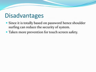 Image Based Password Authentication for Illiterate using Touch screen ...