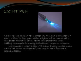 A project on POINTING DEVICES... | PPTX