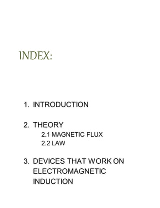 physics project on electromagnetic inducion | DOCX