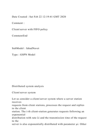 A project on Clientserver SystemThis project is about a client | PDF