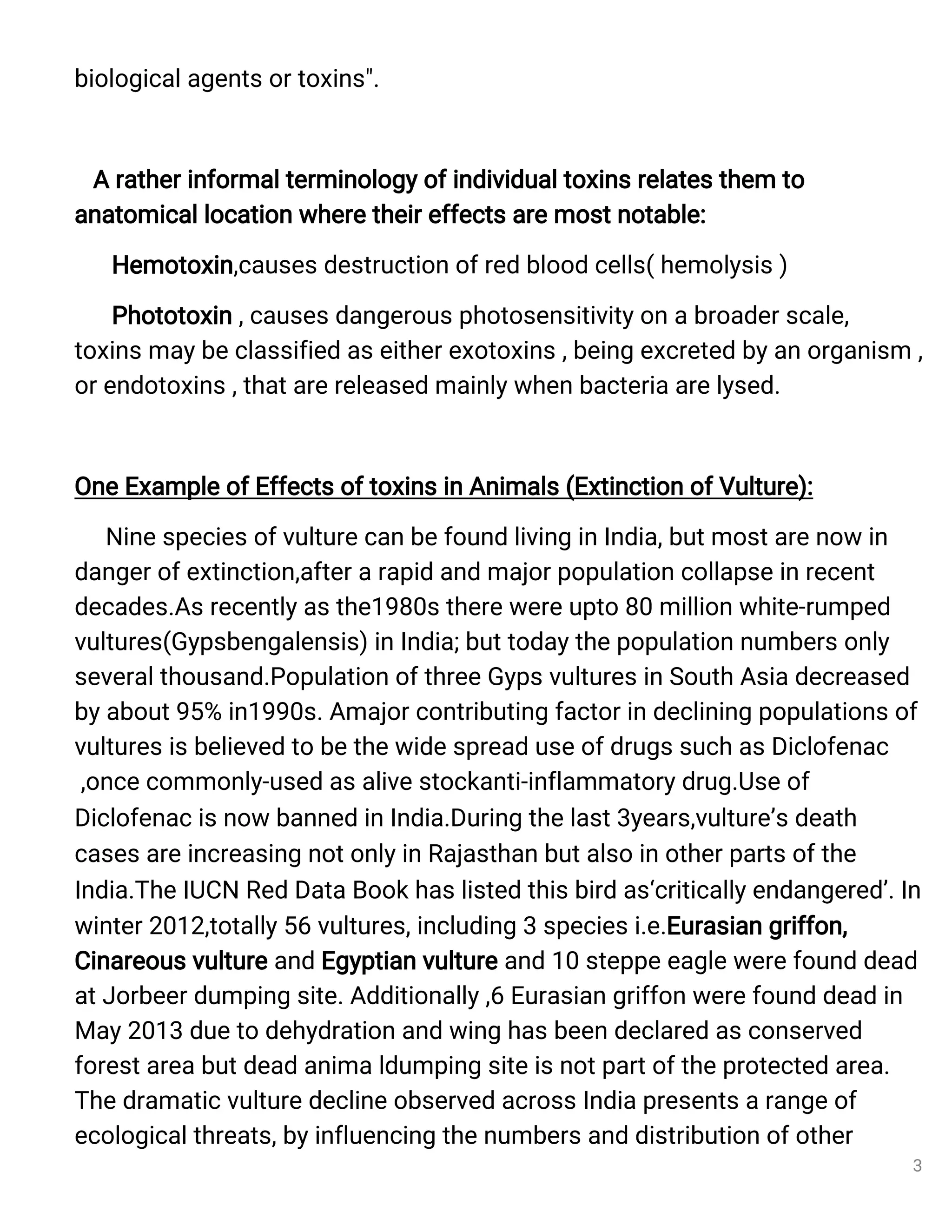EFFECTS OF TOXINS IN PLANTS AND ANIMALS | PDF