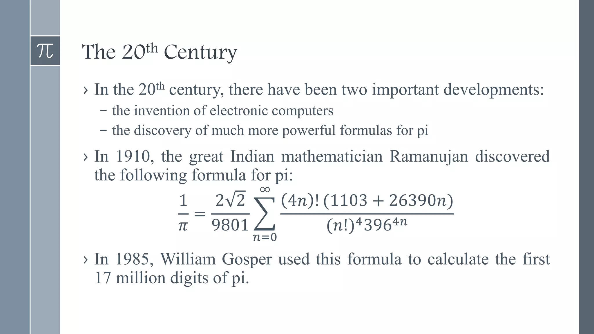 A Project on Pi | PPTX