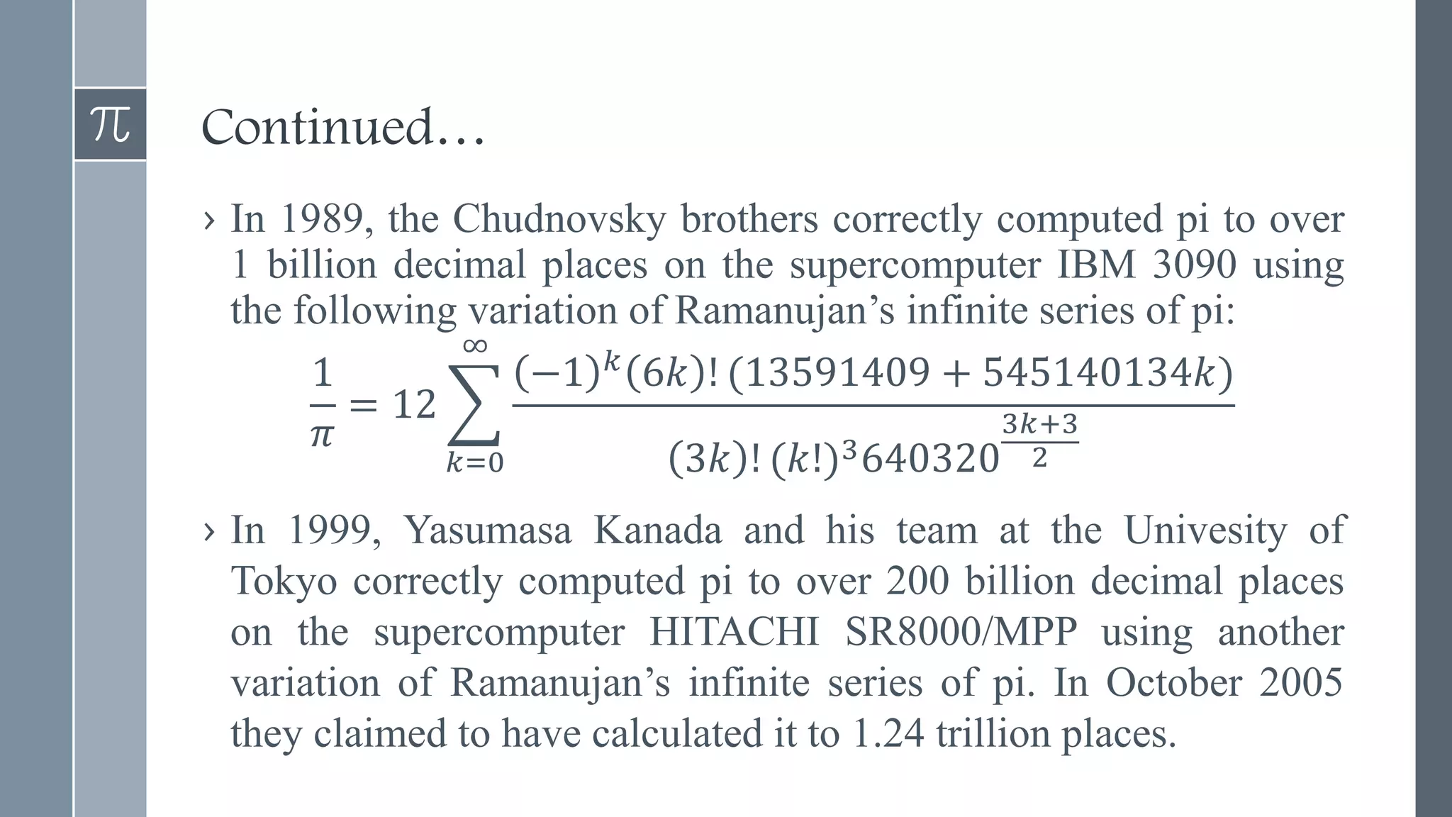 A Project on Pi | PPTX