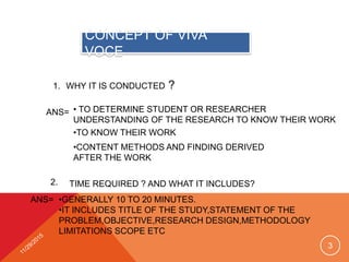 A project on viva voce ppt.12