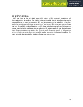 A PROJECT PROPOSAL ON INTERACTIVE TOURISM MAPPING AND PREDICTION OF ...